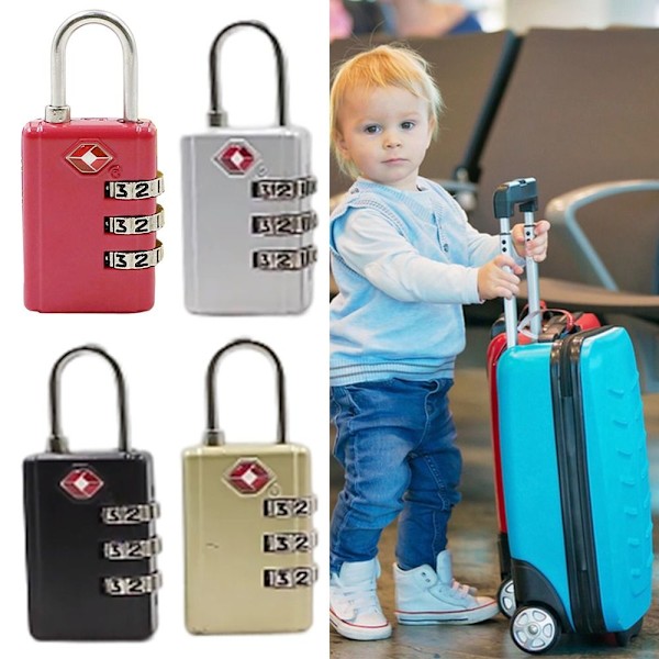 3-numeroinen yhdistelmälukko tullin salasanalukko HOPEAA Silver | Fyndiq