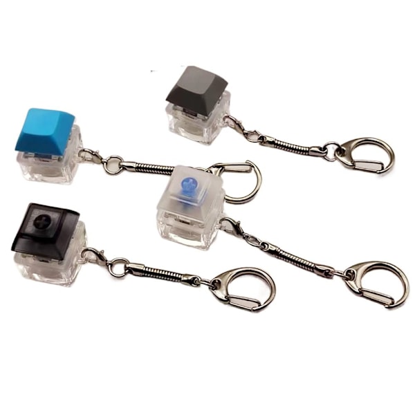 Keyboard Clicker med LED-lys Tastatur Fidget Toys LYSEBLÅ light blue ...