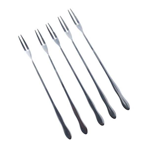 5 stk. Sylteagurk Gaffel Oliven Gaffel Cocktail Gaffel | Fyndiq