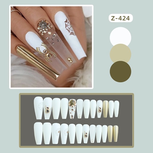 Halloween falske negler Ballerina falske negler Z-424 Z-424 Z-424 | Fyndiq