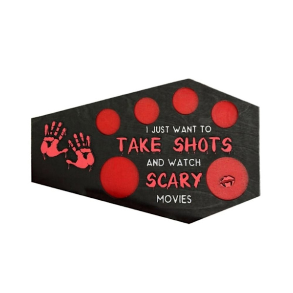 Halloween bricka Tequila Shot Board TakeShots Skrämmande bricka | Fyndiq
