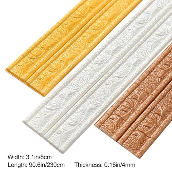 Väggklistermärken Wall Border Sockel LIGHT GULD LIGHT GULD light gold ...