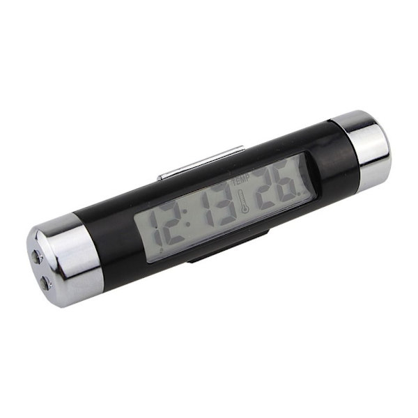 Bil Digital Ur Temperatur Display Elektronisk Termometer Black | Black ...