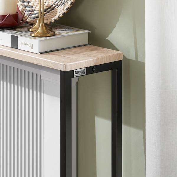 SoBuy kapea Apupöytä Sivupöytä Sarjapöytä Sohvapöytä FSB19-XL-Z White ...