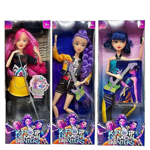 Kpop Demon Hunters Dockleksaker - Rumi, Mira, Zoey Actionfigurer - Vackra DIY-dockor zoey | Fyndiq