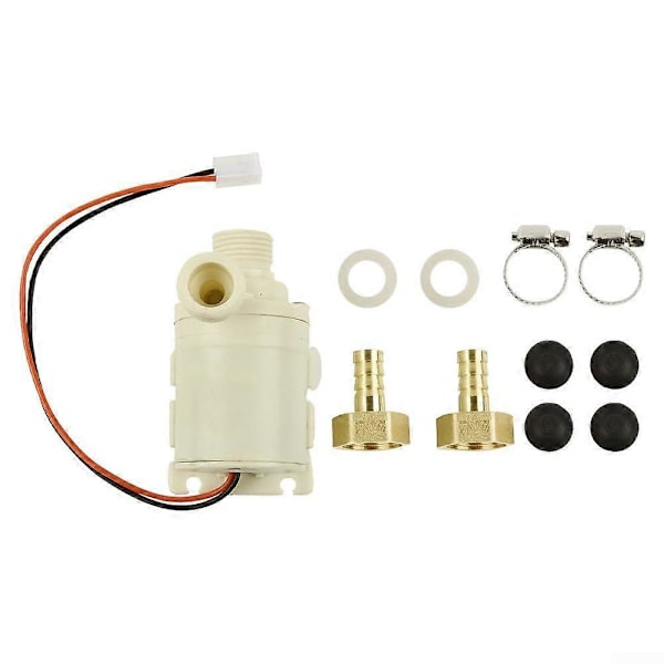12V Solar Varmvatten Cirkulationspump Borstlös DC-motor Tyst 100C ...