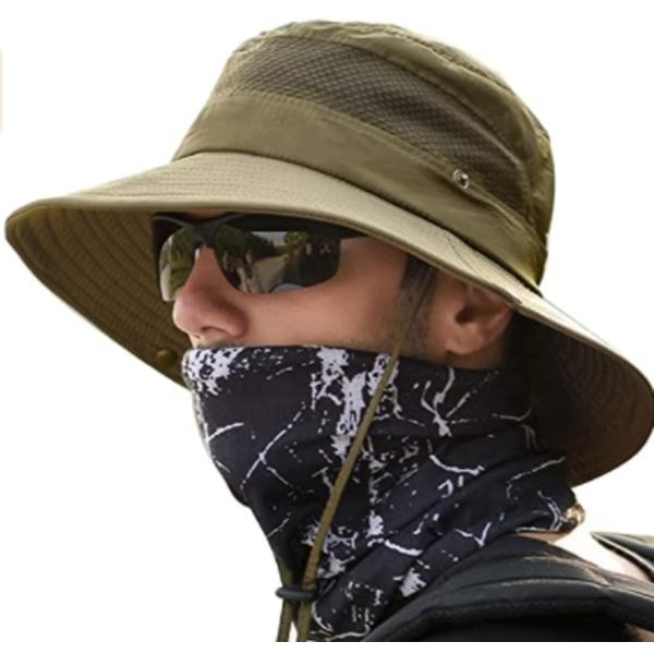 Solhatt Herr Dam Vandringsmössa Utomhus hopfällbar Sommar Bucket Hat UV ...