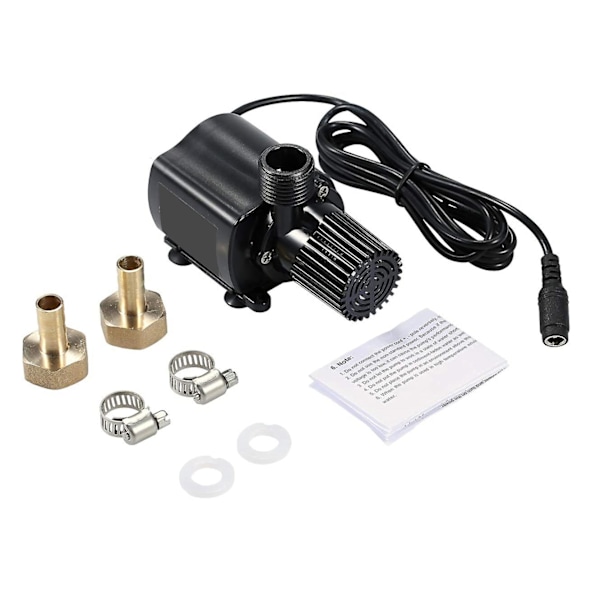 Miniatyr Borstlös Vattenpump DC 12V 5M 800L/H Reglerande Motor Fontän ...