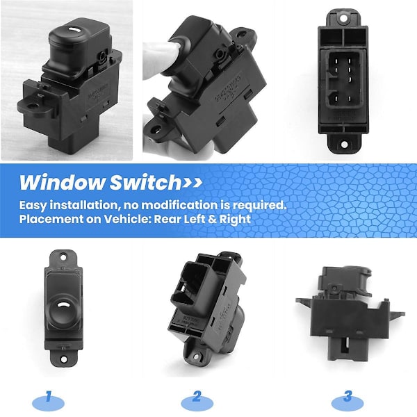 Auton takan sähköikkunan kytkin vasemmalle ja oikealle HYUNDAI ACCENT ...