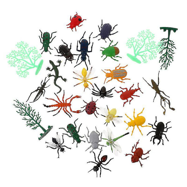 24st Insektsmodeller Buggar Leksakssimulering Insekter Roliga läromedel ...