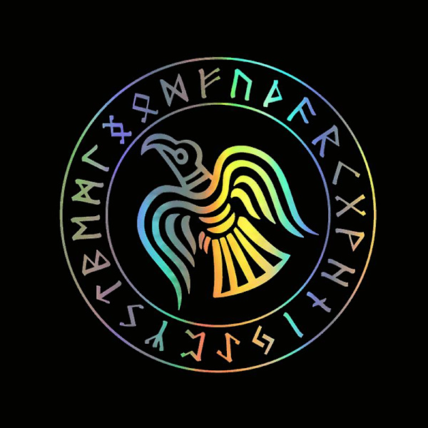 Motorcykeldekal Tecknad Viking Rune Kul reflekterande bildekaler Moto ...