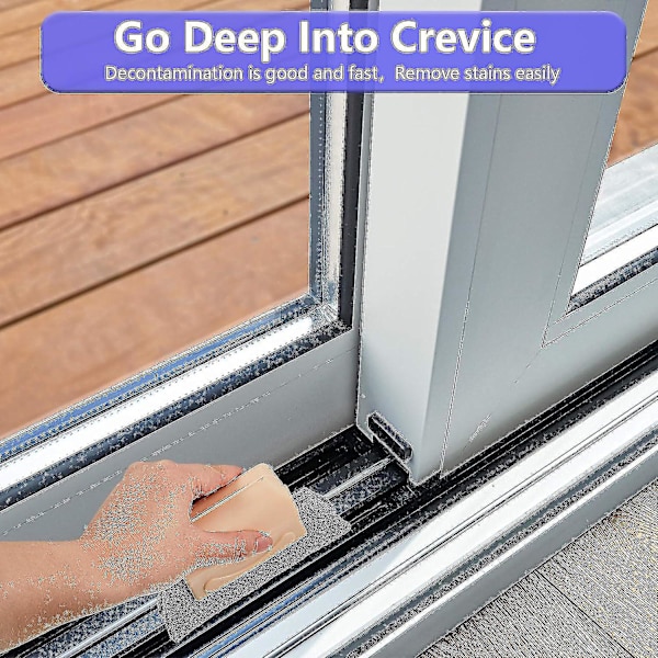 Window Grooves -puhdistusharja - 3 harjan pakkaus ikkunoiden ja ovien ...