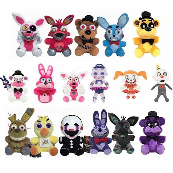 FNAF Five Nights at Freddy's Plyschleksak Björn 18cm - LUCKY{REN ...
