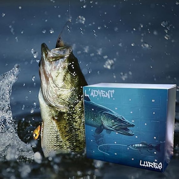 2025 Jul Fiske Adventskalender för Vuxna med Utrustningskit [ZHE{REN ...