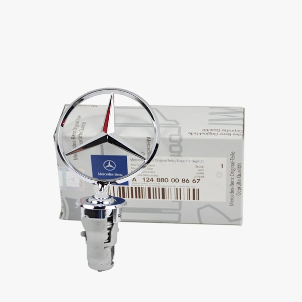 Mercedes-Benz Head Star Emblem OEM A1248800086 Silver | Fyndiq