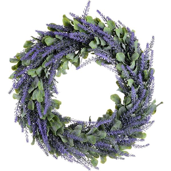 Hem Dekorativ Krans Konstgjord Krans, Krans Lavendel Vårkrans Rund ...