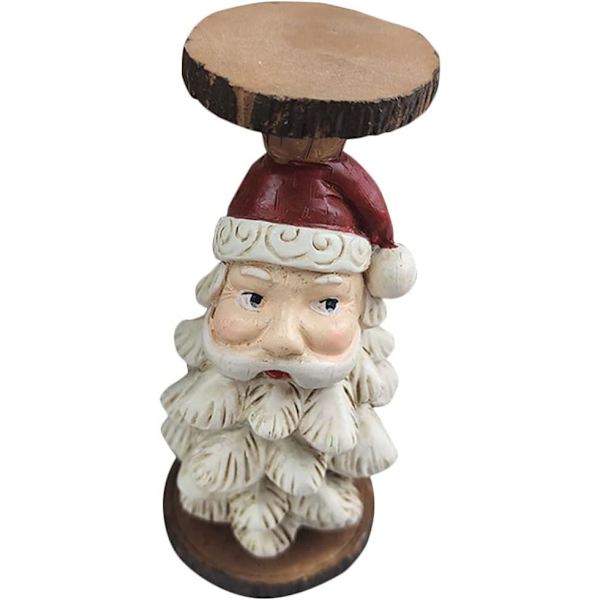 1 st jul te-ljus trä ljusstakar (jultomten) | Fyndiq