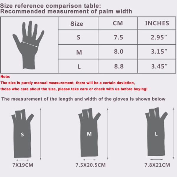 Artroshandske / Handskar för Artros (Small) Svart | Black | 30 | Fyndiq