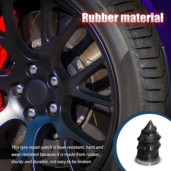 10-Pack - Laga Punktering Bildäck - Välj storlek Black S | Fyndiq