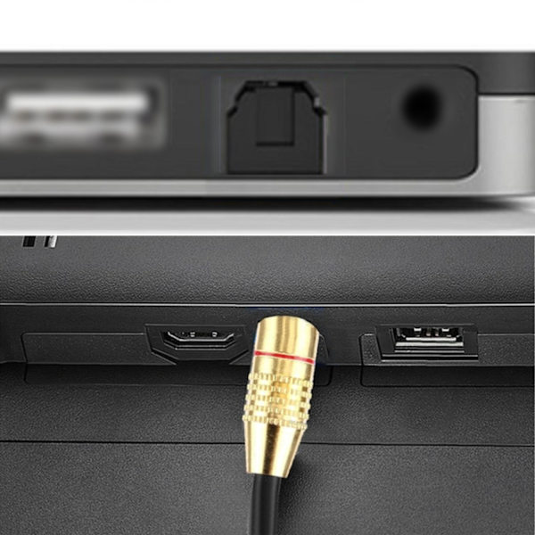 Digital Optisk Ljudkabel / Toslink-kabel 1.5m Svart | Fyndiq