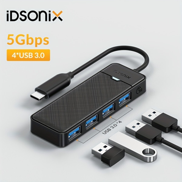 IDsonix 4 Port USB HUB Multiport HUB Splitter 5Gbps USB 3.0 High Speed ... IDsonix 4 Port USB HUB Multiport HUB Splitter 5Gbps USB 3.0 High Speed ...