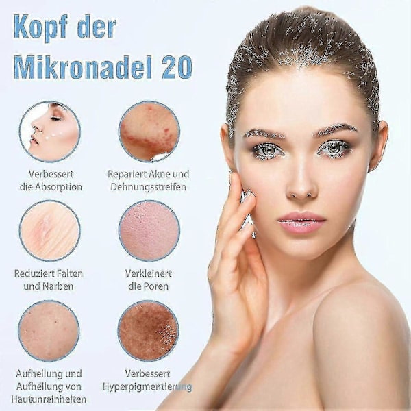 Microneedlingnålar, Microneedlingnålar Ersättning För Derma Pen, 20 ...