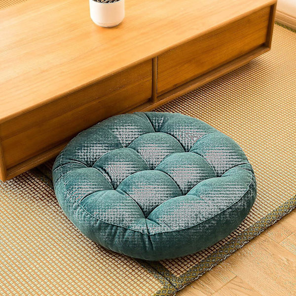 Runde stolehynder, stolepuder, indendørs corduroy stolehynder fyldt med perlebomuld ...