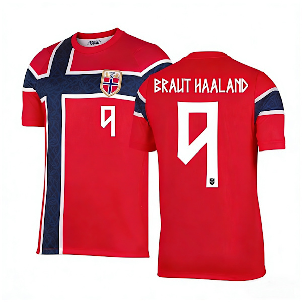 Norge 2026 VM-tröja för barn och vuxna, Haaland #9[JUN] M M | Fyndiq