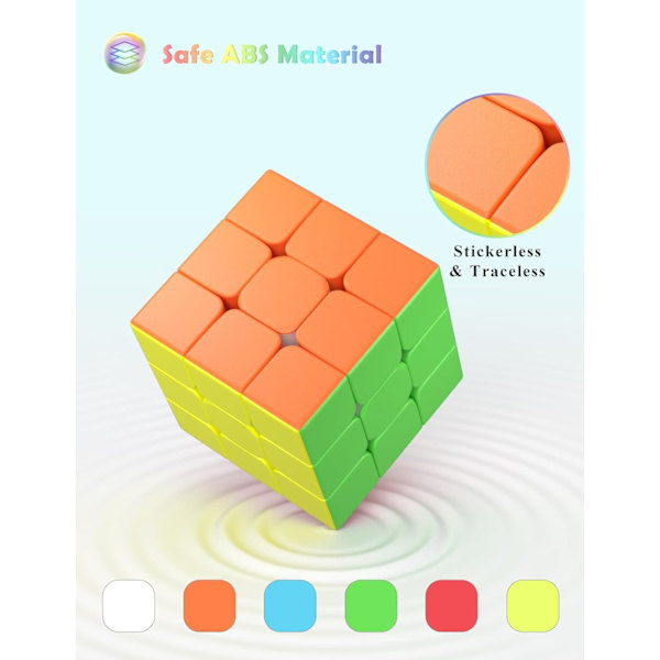 Magisk Kub, 3x3 Speed Cube - Hållbar Solid & Frosted Stickerless ...