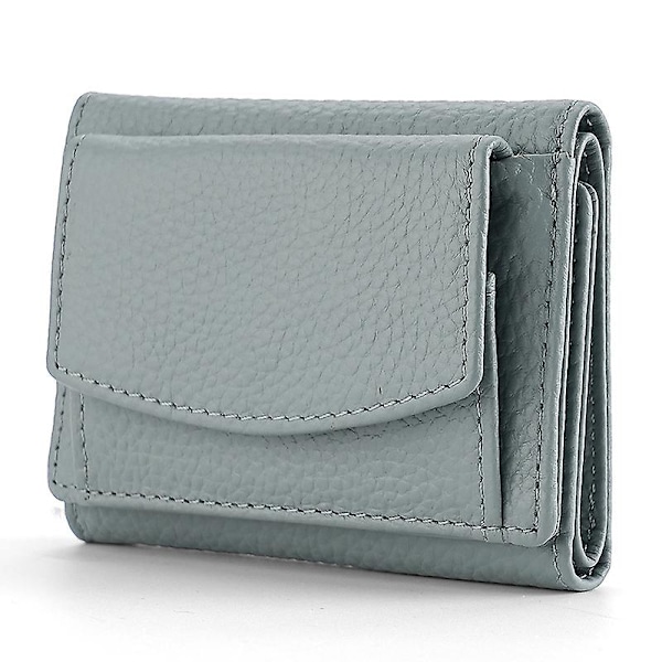 Pieni naisten lompakko aitoa nahkaa Bifold Kompakti RFID-esto pieni ...