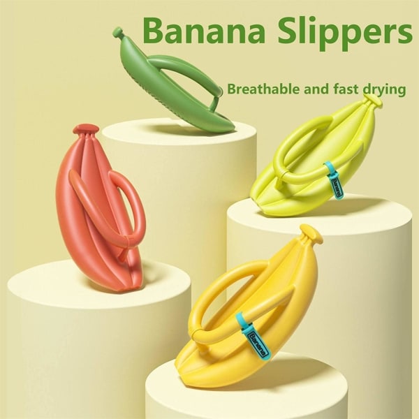 Söta banantofflor - Flip Flops Bananrutschbanor, Anti-halk sommar söta ... Söta banantofflor - Flip Flops Bananrutschbanor, Anti-halk sommar söta ...