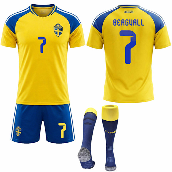 Football Jersey for Kids and Adults for the 2026 World Cup Sweden Home ...