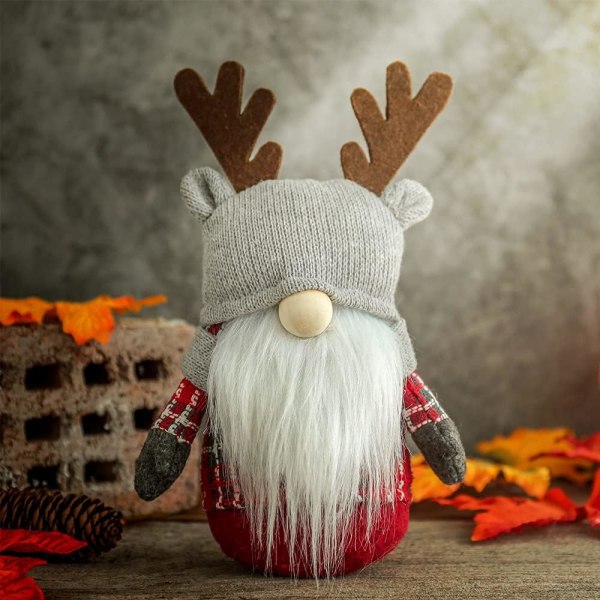 Pack Christmas Gnome Plyschdekorationer, Handgjorda svenska Tomte ...