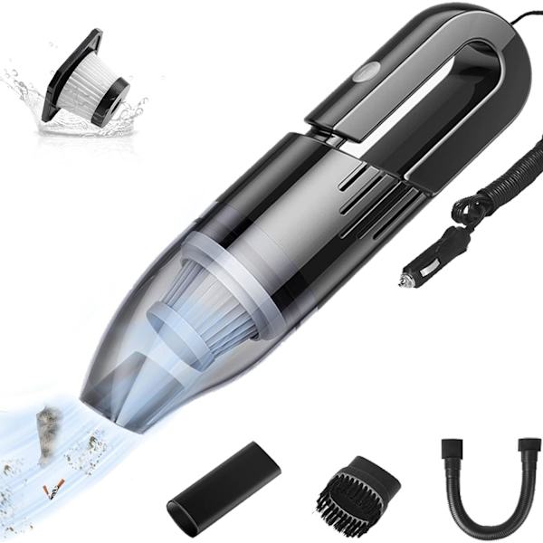 Bildammsugare, Bärbar handdammsugare med hög power 120W/6000Pa ...