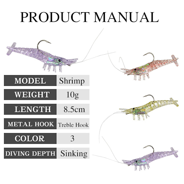 4 stycken förutrustat fiskebete med krok, den mjukbottnade poolen som ...