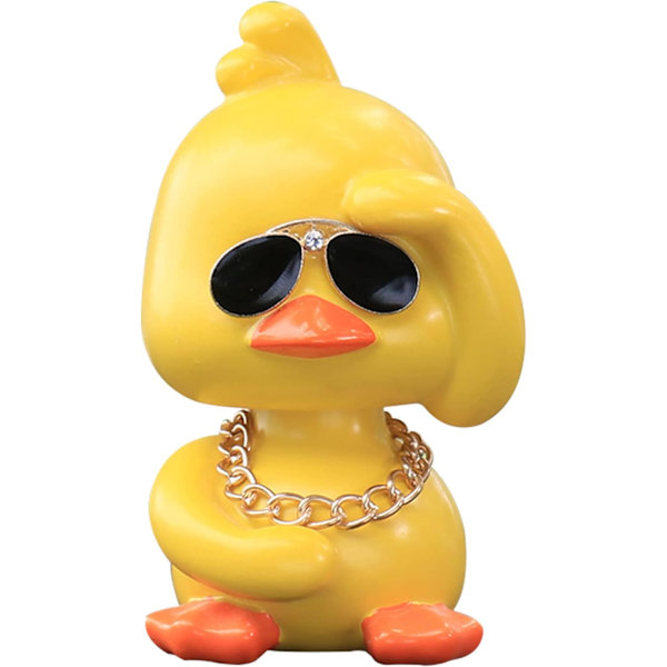 Söt gul anka leksaksbil prydnader Cool anka bil instrumentbräda ...