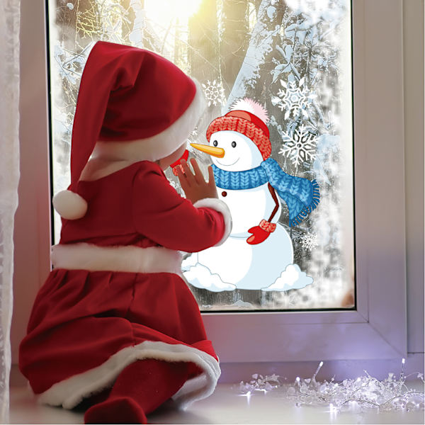 2023 6 ark/ set julklistermärken julfönsterdekoration Renar jul ...