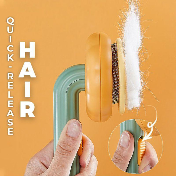 Självrengörande Slicker Brush Particle Pet Comb vit 195*84*66MM pumpkin ...