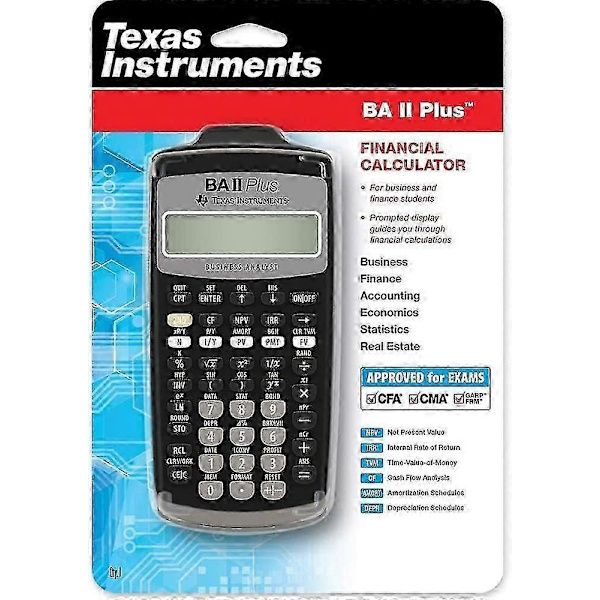 Texas Instruments Ba Ii Plus Finansiell Kalkylator, Svart | Fyndiq