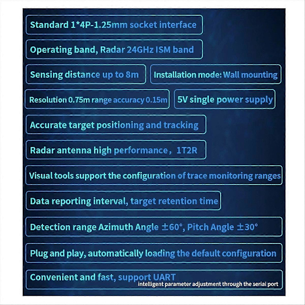 Rd-03D 24G Multi-Target Human Motion Trajectory Lokalisering och Radarmodul ombord PCB | Fyndiq