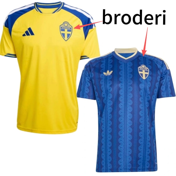 Vm 2026 Sverige Hemma/Borta Fotbollströja Storlek Size S–3XL Borta #XL ...