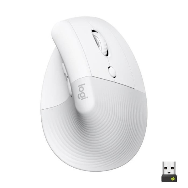 Logitech Lift Ergonomic Vertical Wireless Mouse, Bluetooth eller Logi ...