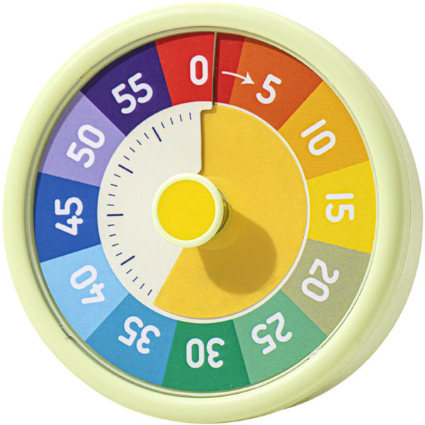 ING Visuel Timer til Børn, Nedtællingsur, 60 Minutter, Visuelt Bordur ...