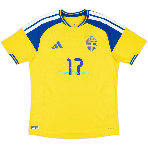 2026 VM Sverige Fotbollslandslag Barn Tröja NR.17 Gyökeres NO.17 ...