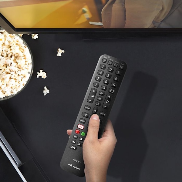 Meliconi - Universell fjernkontroll FULLY 8+ for 8 enheter - 100% originale funksjoner - Smart ...