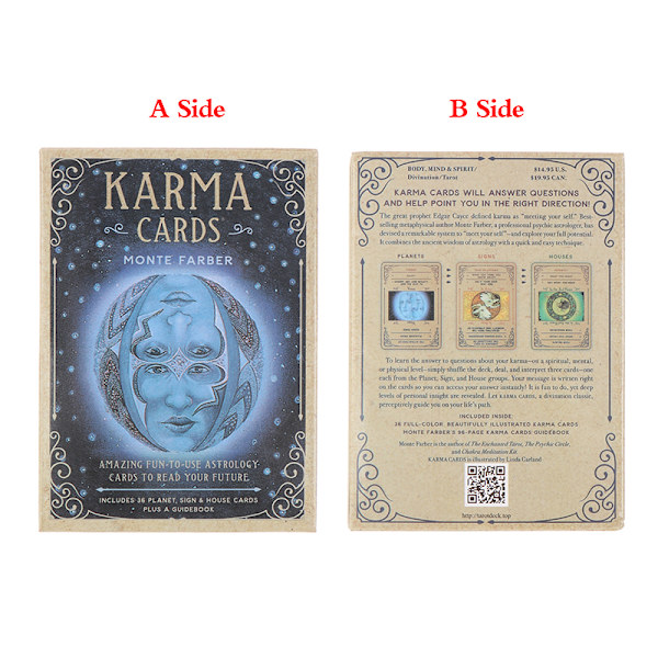 Karma Oracle-kort Tarot-kort Familiefest Profeti Spådom Multicolor one ...