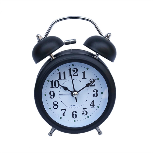 MINI Clocks Quartz Classic Double Bell Vækkeur Black 00f2 | Black | Fyndiq