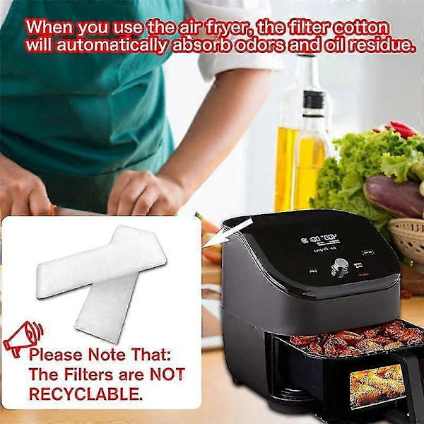 20 STK. Udskiftningsfiltre til Airfryer til Pot Airfryer Vortex Plus ...