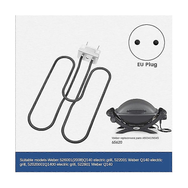 66631 / 65620 Sähkögrillin Lämmityselementti 2200W Q140 / Q1400 EU ...