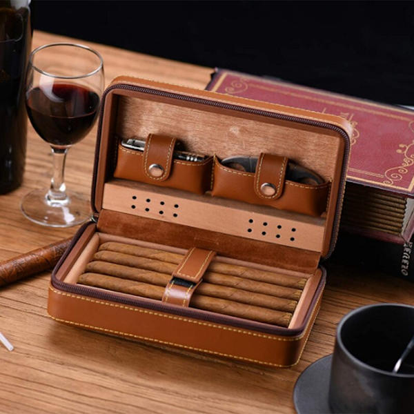 Cigarrförvaring Cigarr Humidors Cigarr Humidor Case Portable | Fyndiq